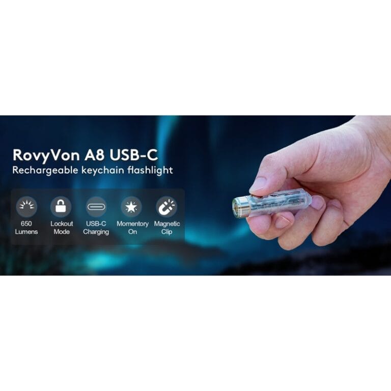 RovyVon Aurora A8 - EDC Zaklamp - Natuurgadgets.nl